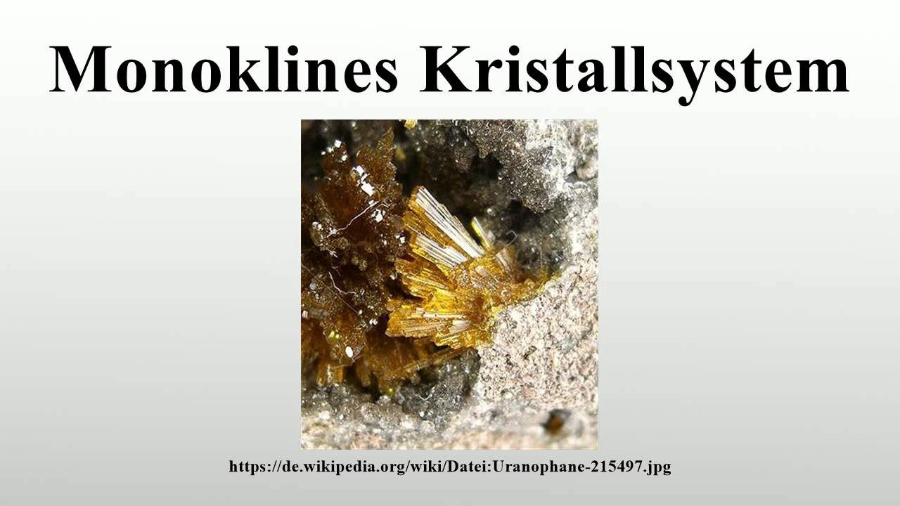 Monoklines Kristallsystem - YouTube