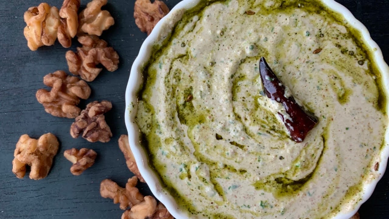Walnuts Chutney Recipe - YouTube