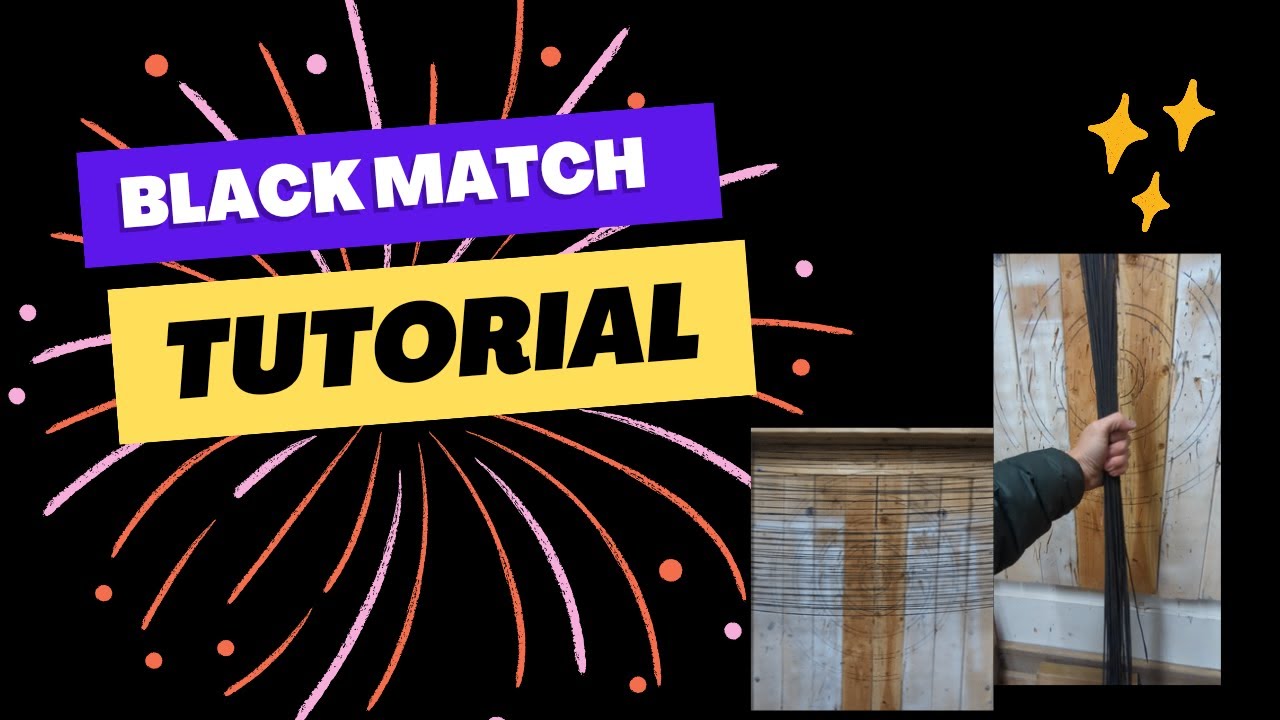Black Match, making your own DIY - YouTube