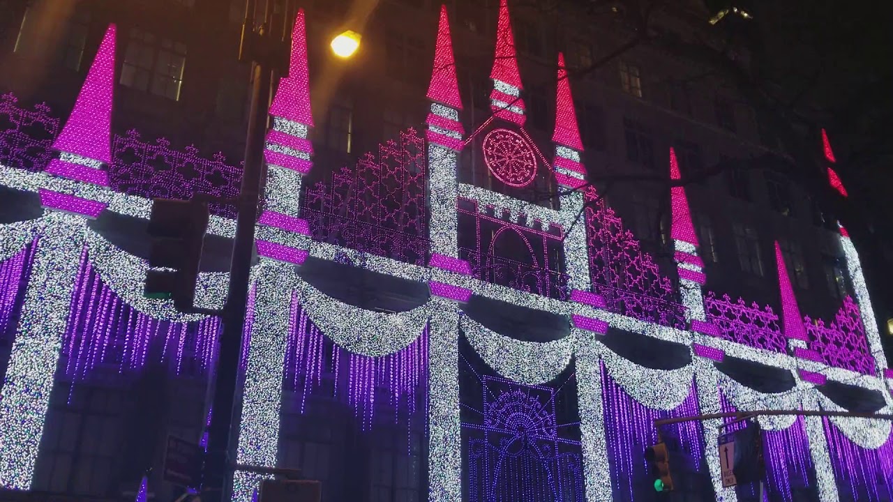 Rockefeller Light Show- New York - YouTube