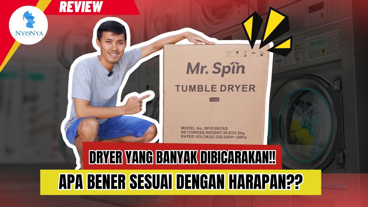 Review Mendalam Dryer Mr. Spin 10,5kg: Fitur, Kelebihan, dan Kekurangan - YouTube