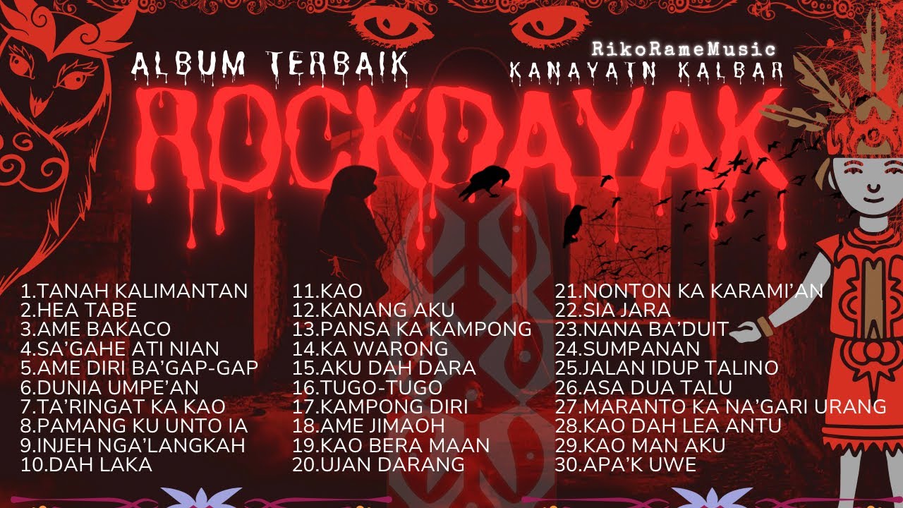 LAGU-LAGU TERBAIK ROCK METAL DAYAK KANAYATN KALBAR | Riko Rame - YouTube