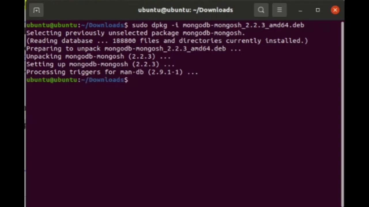 Install mongo shell in ubuntu (Mongo DB client) - YouTube