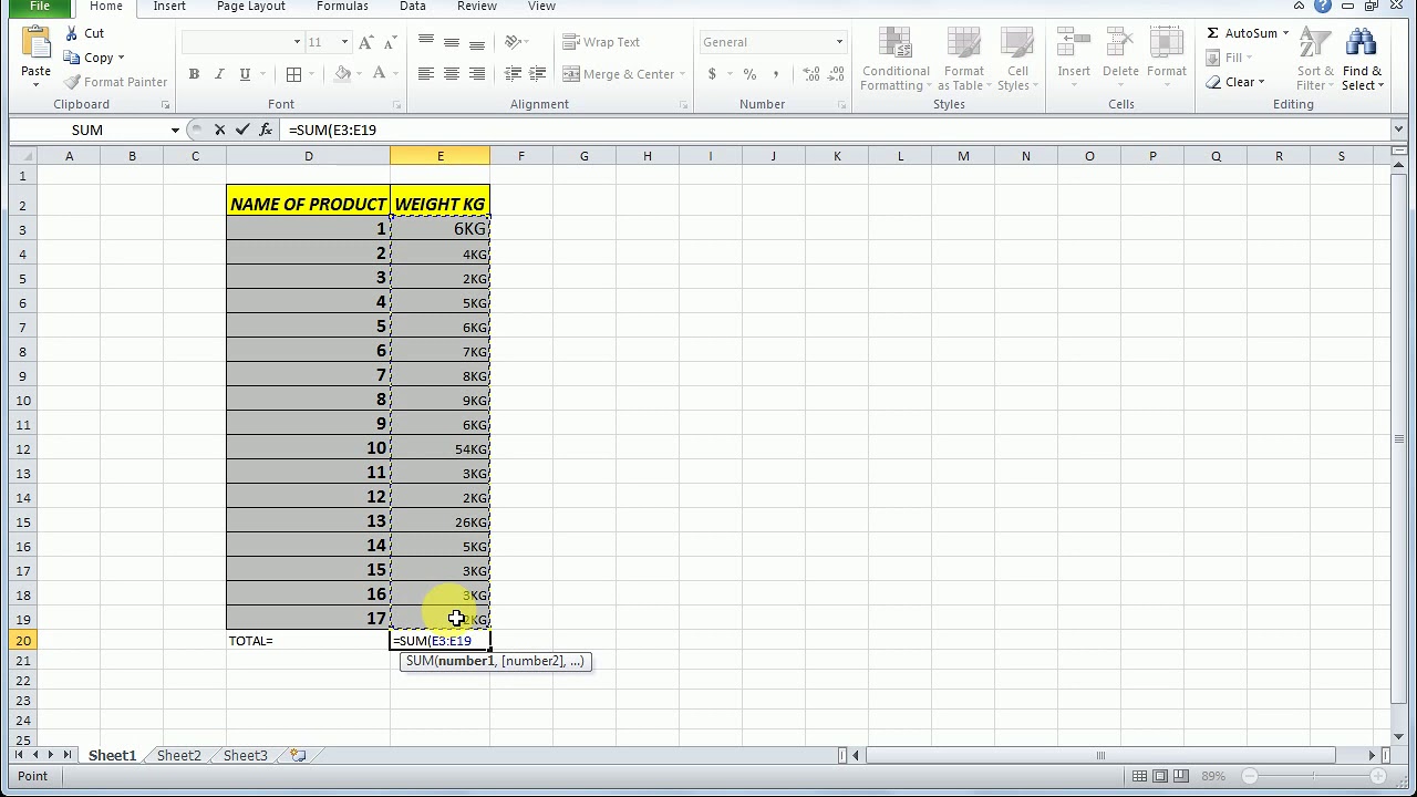 Kg Format In Excel YouTube kg-format-in-excel-youtube
