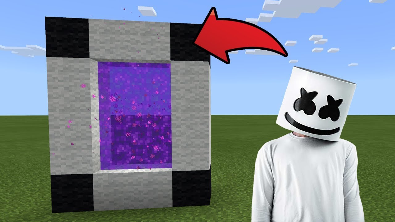 How To Make a Portal to the Marshmello Dimension in MCPE (Minecraft PE ...