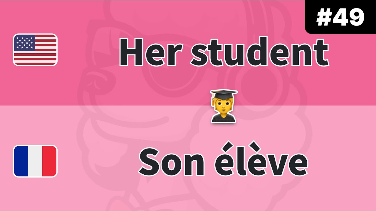 🇫🇷 Daily French for Beginners: Pick Up One Phrase Each Day! - "his, her ...