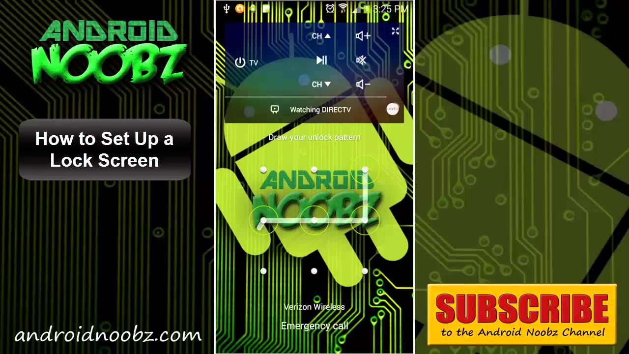 How to Set Up a Lock Screen on Android Smartphones - Android Noobz - YouTube