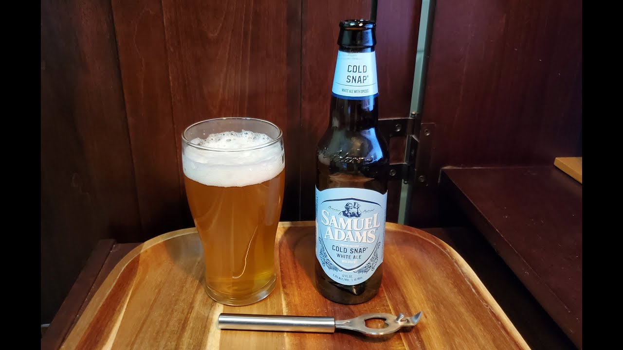 Samuel Adams Cold Snap White Ale Review - YouTube