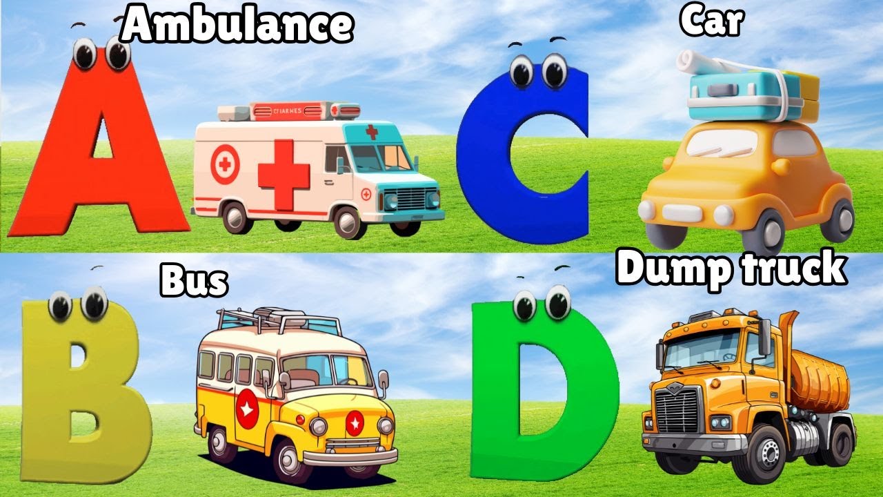 Vehicles phonics song | Alphabets song for kids| |Abc song for kids ...