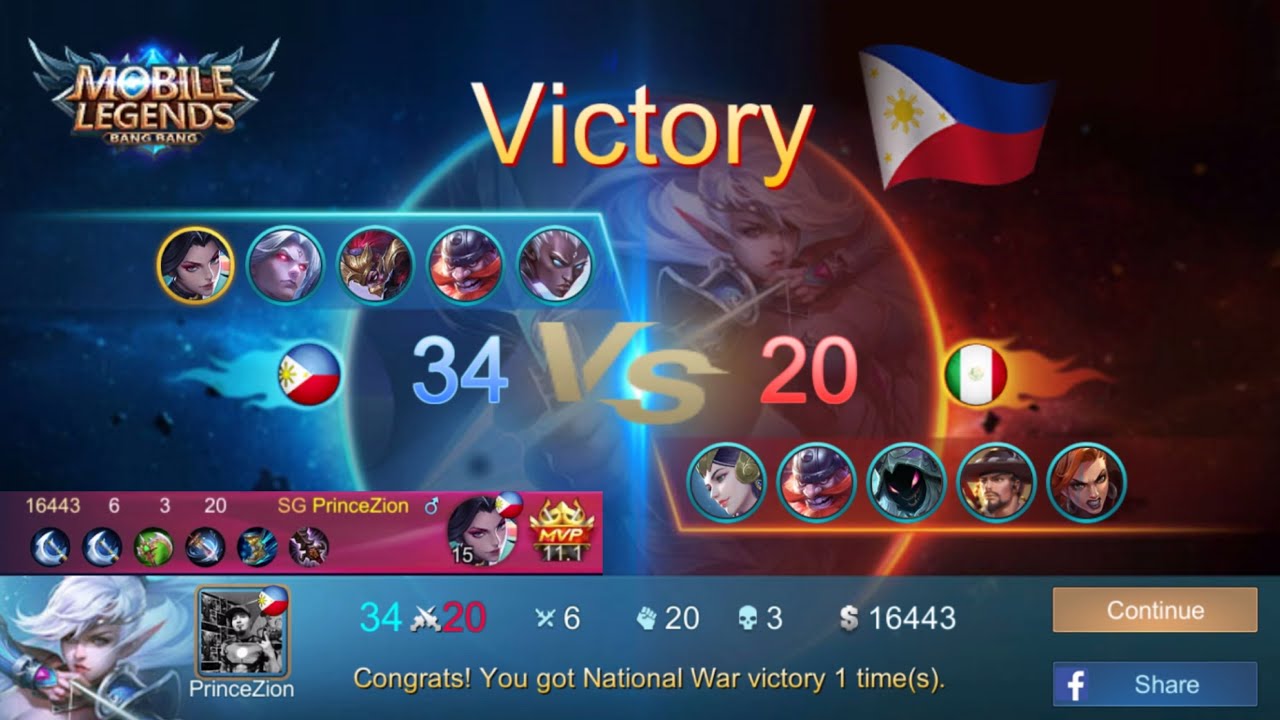 Mobile legend : National War Victory Super nice Game - YouTube