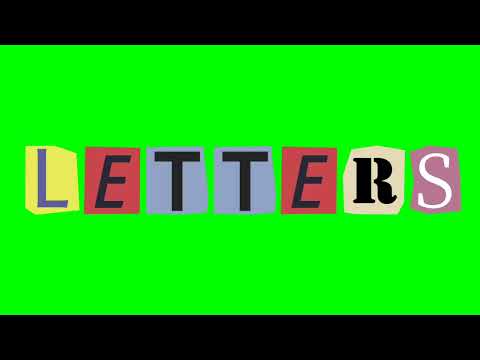 Alphabet Green Effect | Free Download