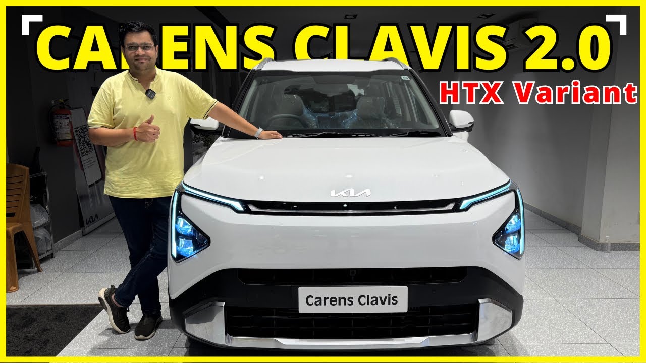 2025 Kia Carens Clavis HTX Petrol Manual Detailed Walkaround Review In ...