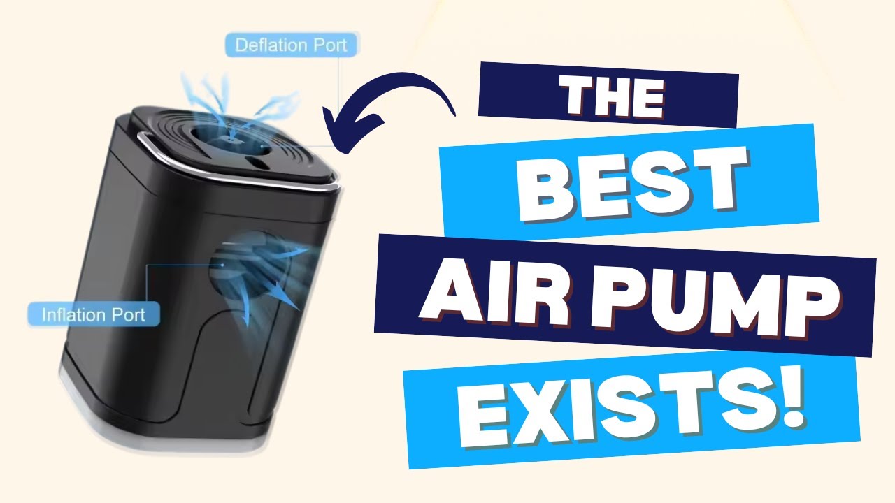 Portable electric air pump - inflate & deflate - YouTube