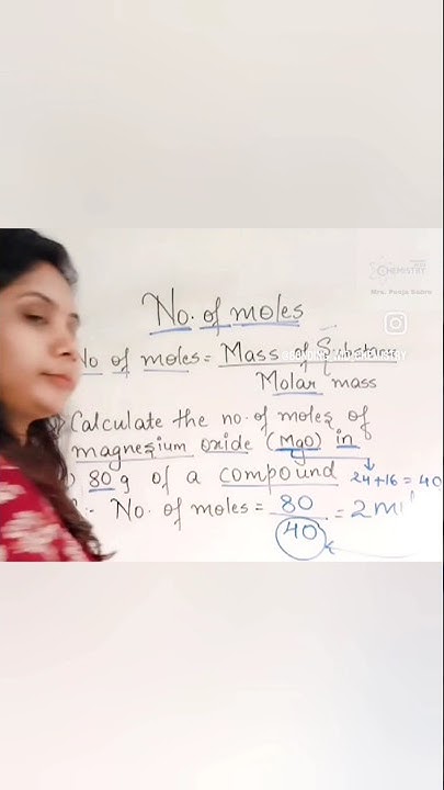 Mole concept | calculation of moles |Basic principle of chemistry ...