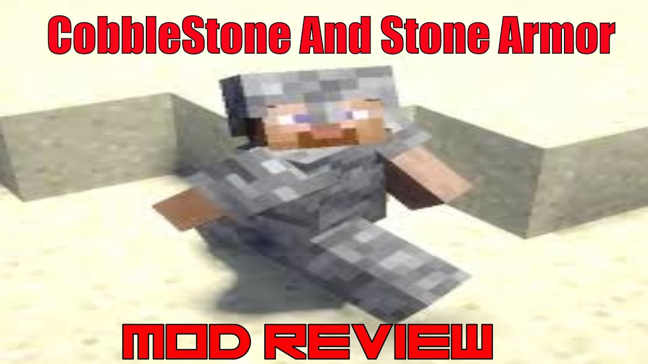 Minecraft Cobblestone and Stone Armor Mod Review - YouTube