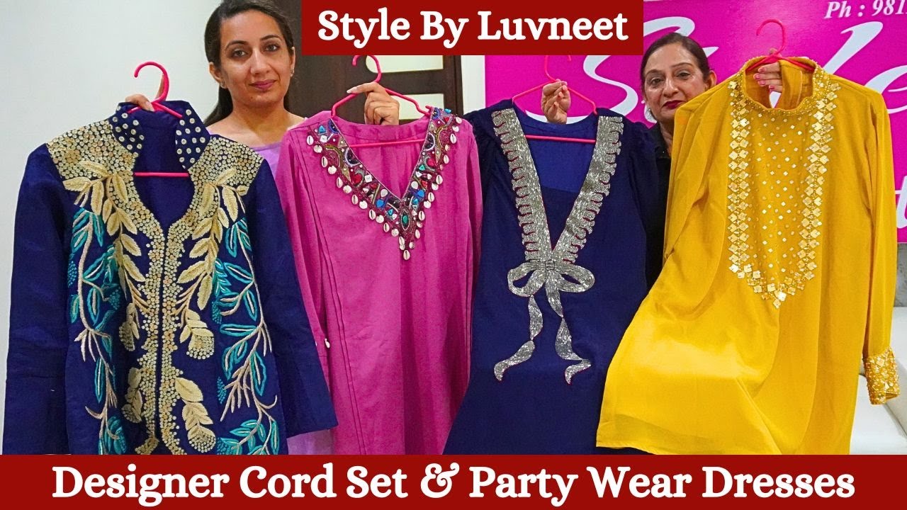 Designer Cord Set & Party Wear Dresses | Style By Luvneet - YouTube