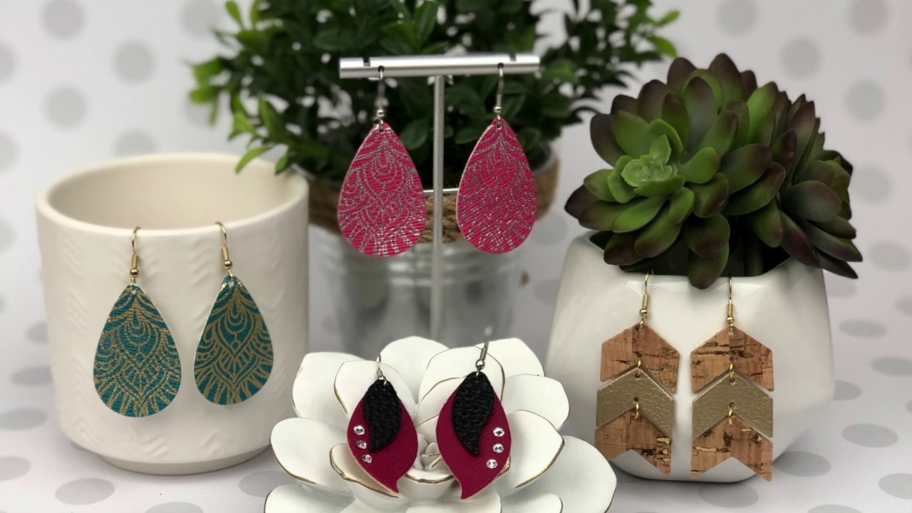 Handmade Leather Earrings (Advanced Techniques) - YouTube