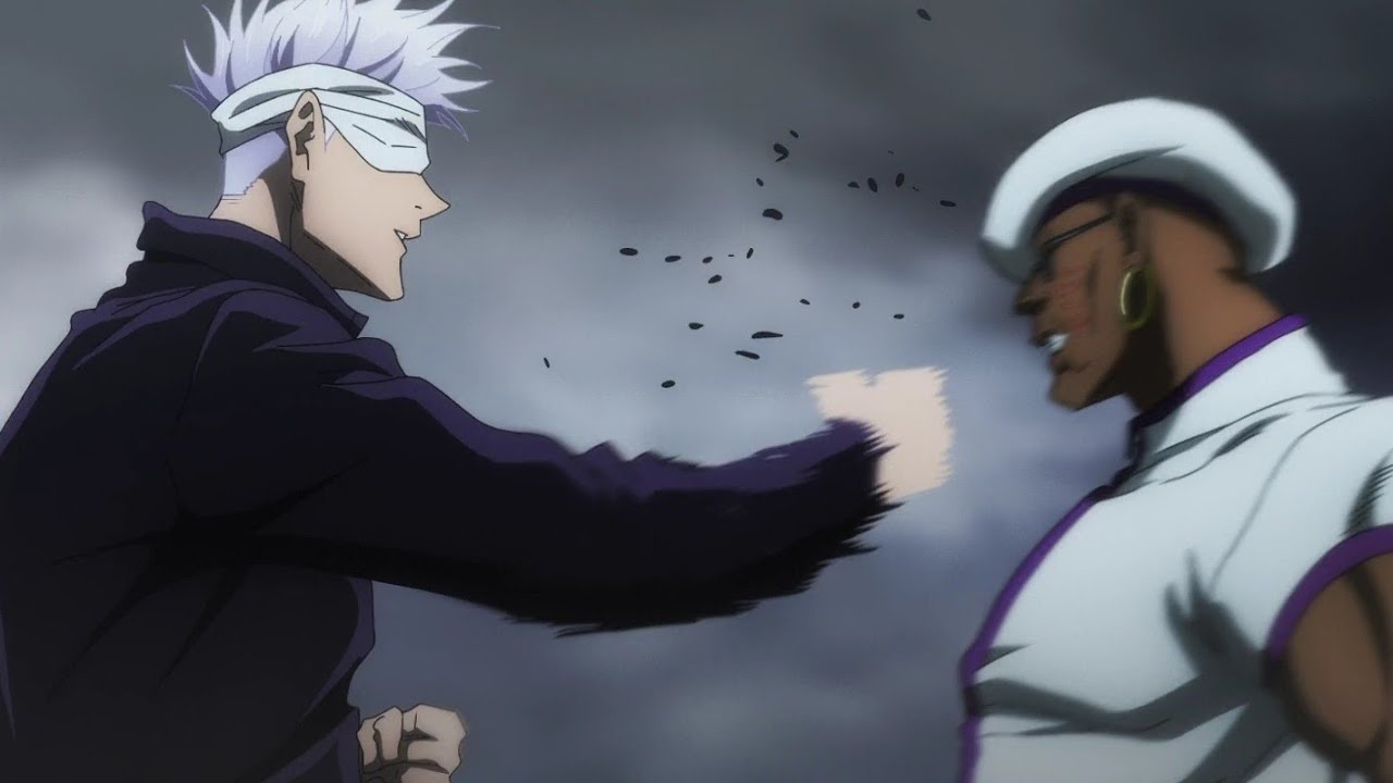 Gojo throwing punches at lightning speed 😵 - YouTube