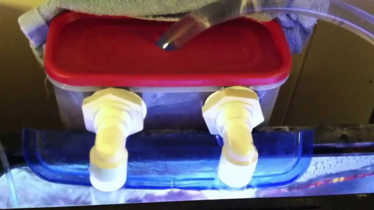 diy hang on back filter - YouTube