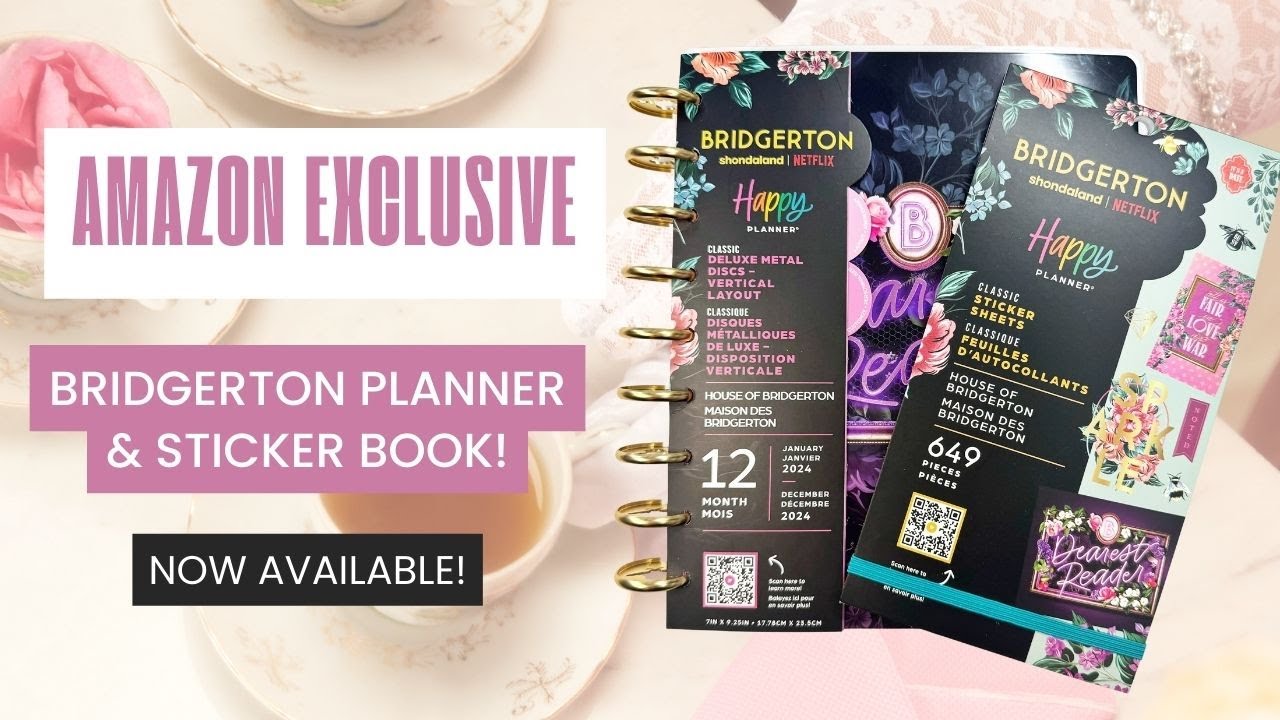 NEW! Bridgerton Planners & Sticker Book | Amazon Exclusive - YouTube