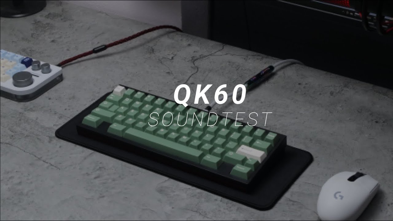 The entry 60% keyboard that checks all the boxes - QK60 soundtest with ...