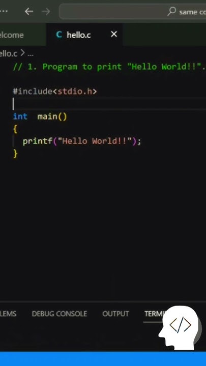 Write A First Program In C Language Coding Viral Programming Youtube 