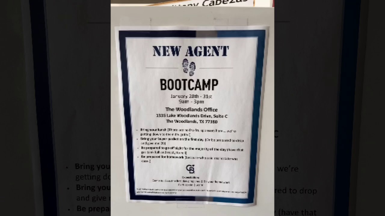 Agent Boot Camp Day 4 - YouTube