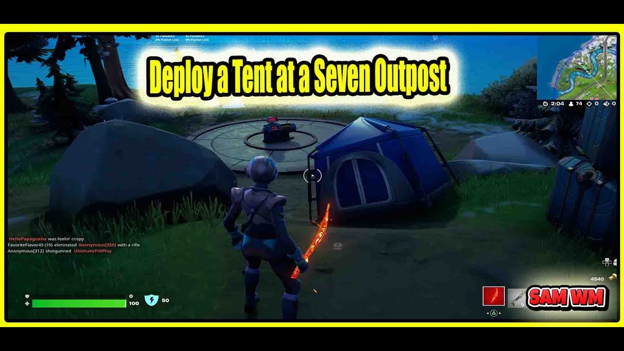 Deploy a Tent at a Seven Outpost Fortnite Week 10 Seasonal Quests - YouTube