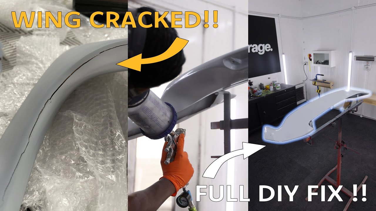 $1,000 Wing Arrived Cracked – We Fixed It Ourselves (DIY REPAIR ...