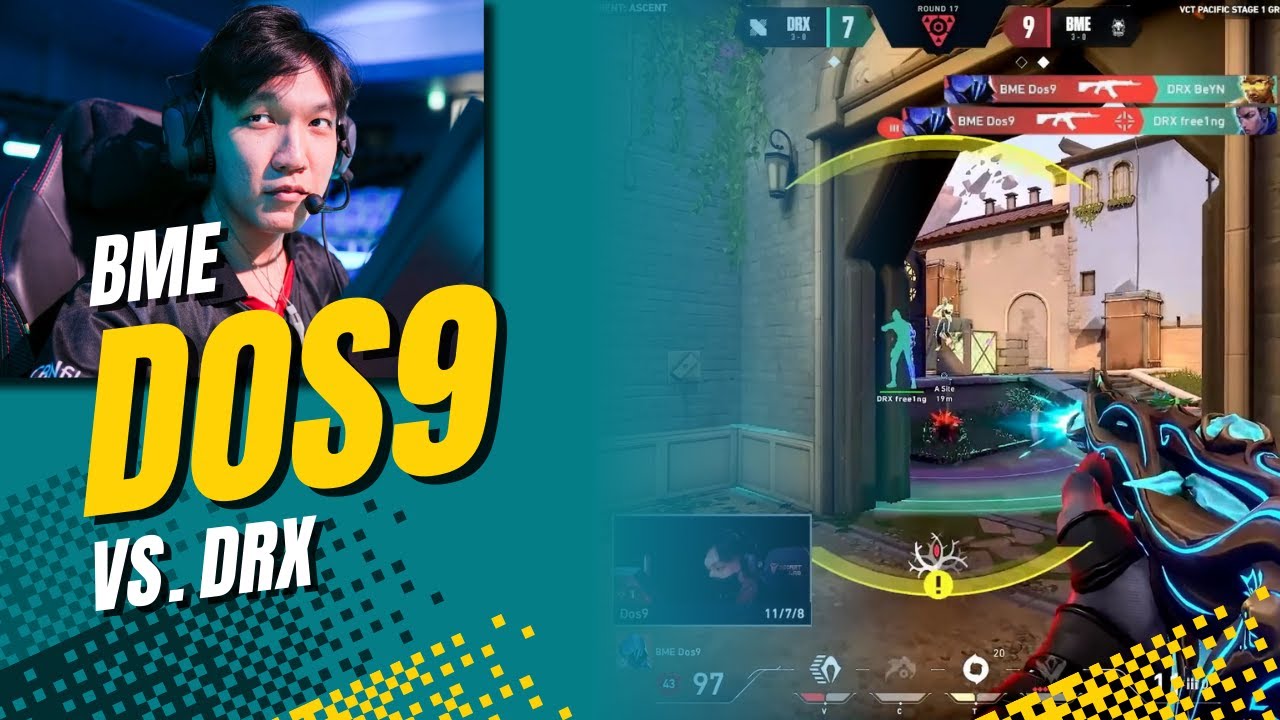 BME Dos9 Crazy 1v3 CLUTCH Against DRX | VCT Pacific 2025 - YouTube