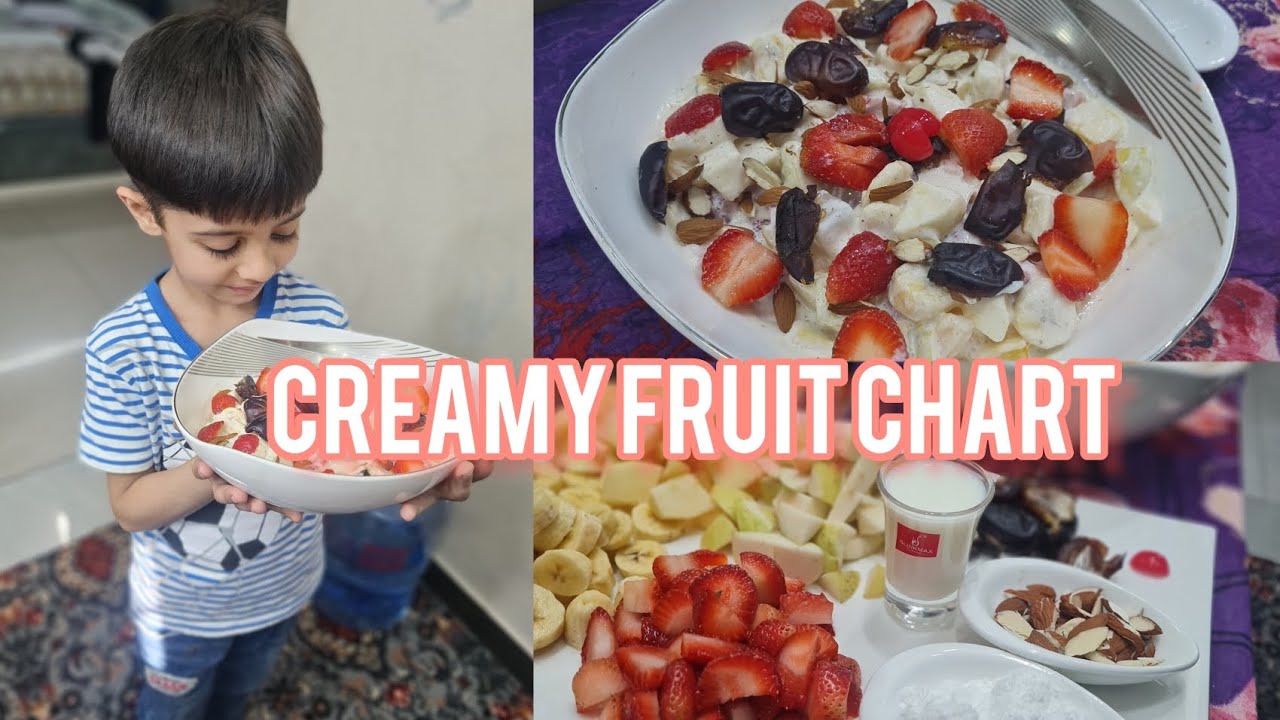 Creamy Fruit Chart || Quick Recipe @mehakvlogging - YouTube