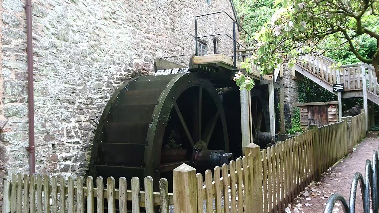 Dunster Working Watermill - YouTube