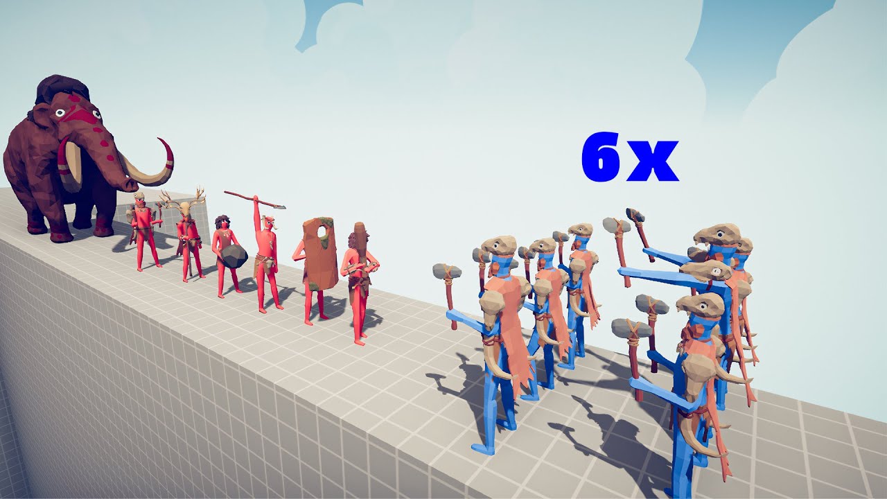 6x CHIEFTAIN Vs TRIBAL Team - Totally Accurate Battle Simulator | TABS ...