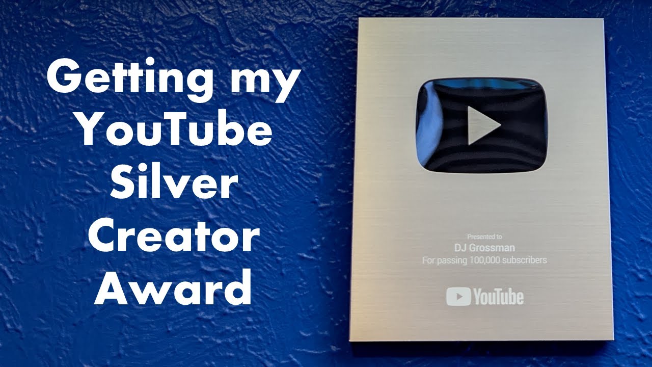 Getting my YouTube Silver Creator Award - YouTube