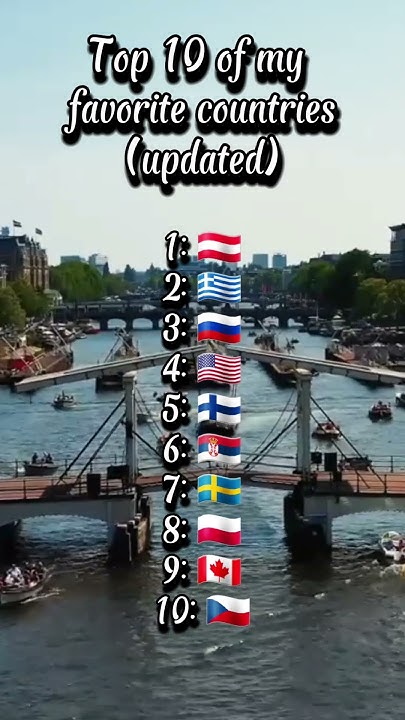 Top 10 of my favorite countries - YouTube