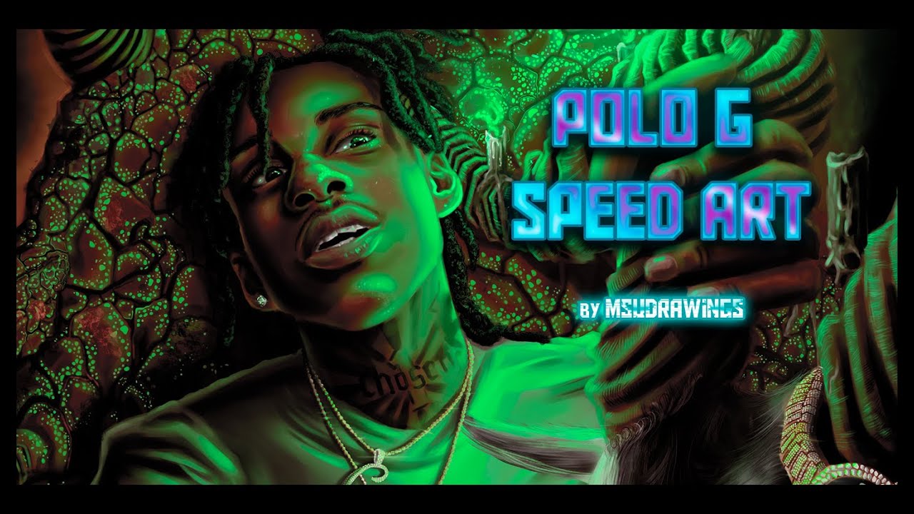 The Polo G Speed Art - MSUdrawings - YouTube