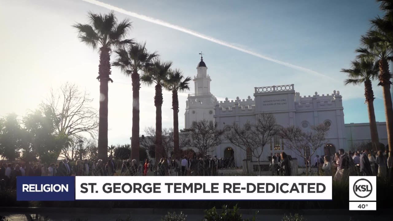 St. George Utah Temple rededicated by President Jeffrey R. Holland ...