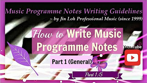 ATCL-programme notes - YouTube