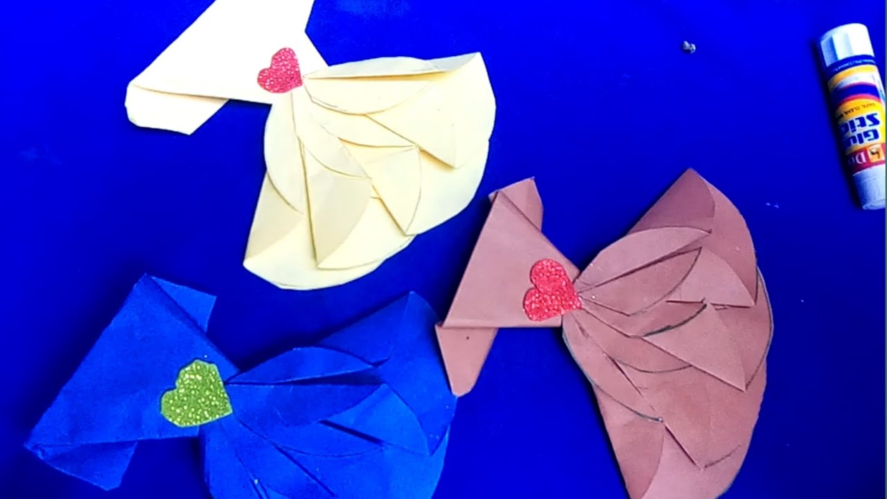 Origami dress: How to make paper origami dresses - Origami wedding ...
