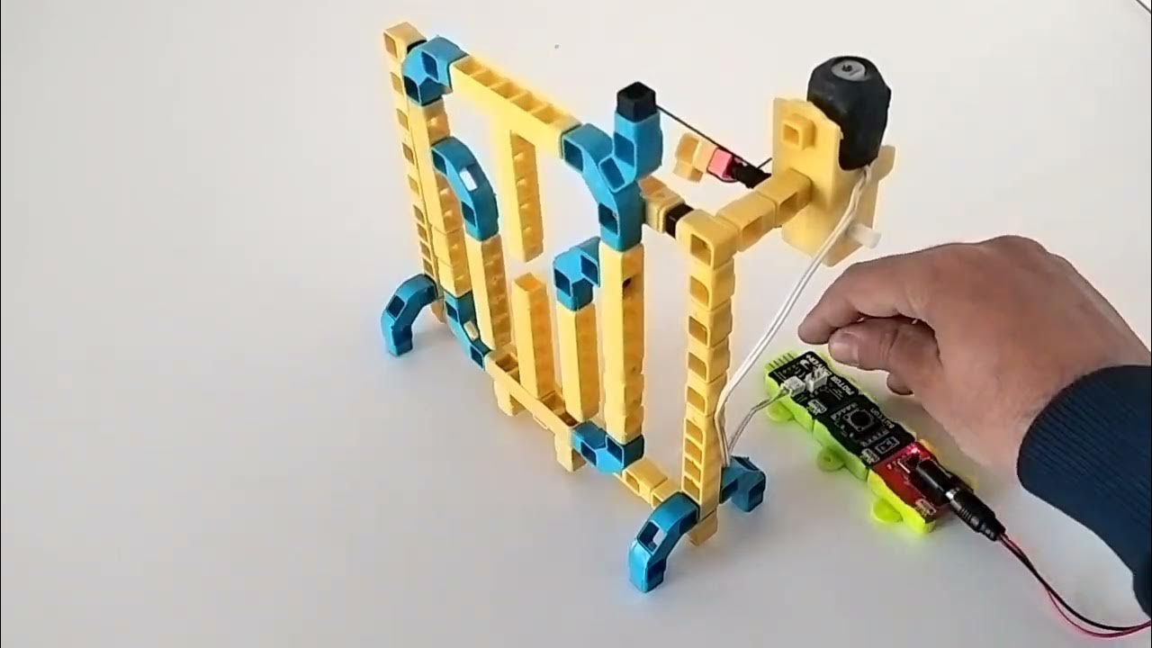 Motorized Garage Door Control System using WitBrix and WitBlox. - YouTube