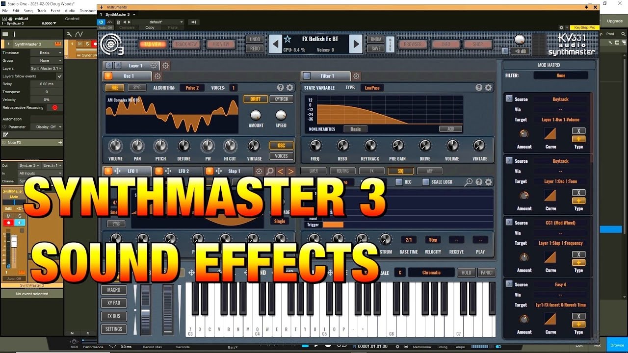 SynthMaster 3 - Exploring The Amazing Sound Effects Category - YouTube