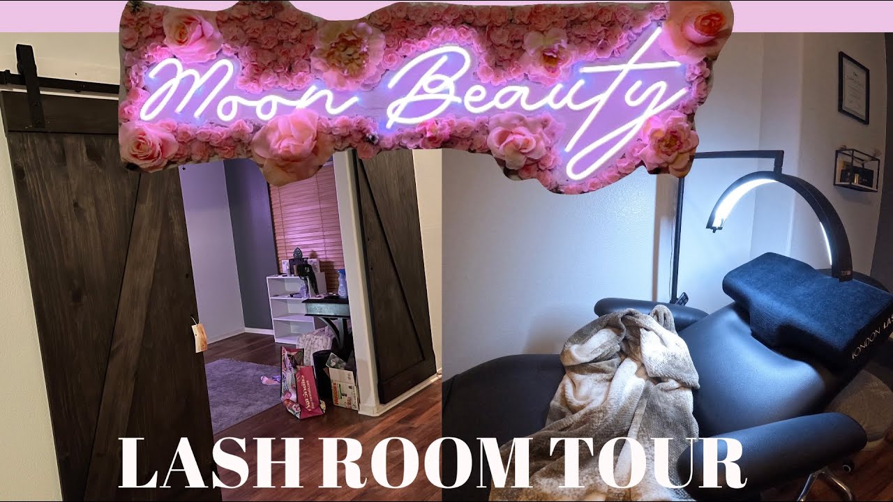 Lash Room Tour | Lash tech & pmu artist | cosmoglo light *2022* - YouTube