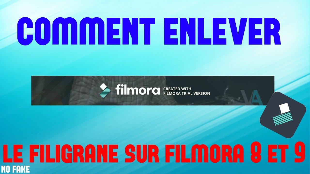 COMMENT ENLEVER LE FILIGRANE SUR FILMORA 8 ET 9 EN 2019 (elle ...