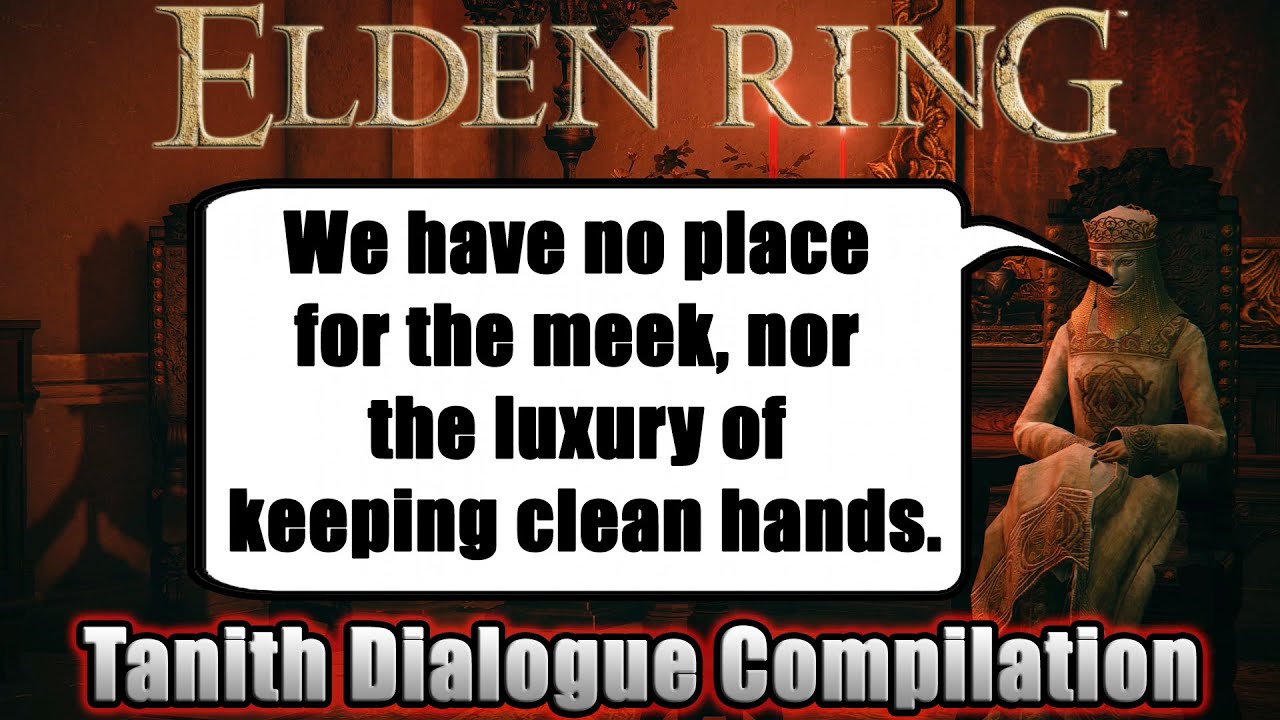 Elden Ring - Tanith Dialogue Compilation - YouTube