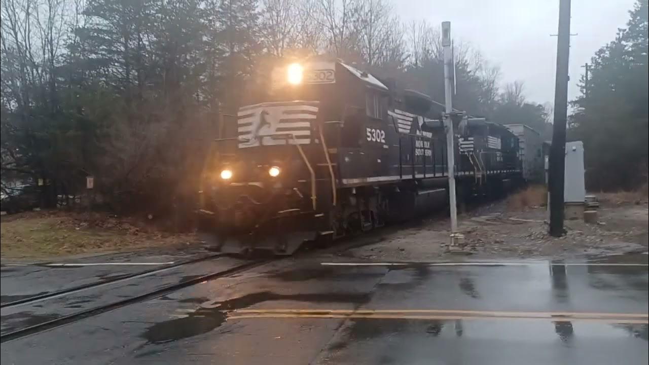 CSAO WPCA-51 through spring garden in the rain with 5302 and 5283 - YouTube
