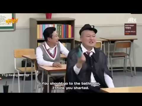Knowing Bros : everyone get out from the classroom because of Kang Ho Dong's fart