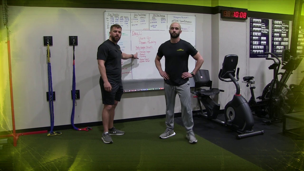 TGMC SPTC Sports Performance Exercise Workout 1 - YouTube