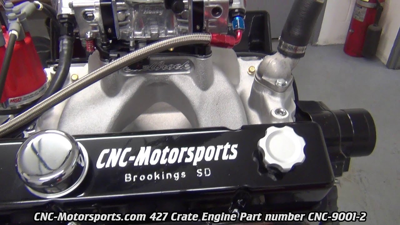 SB Chevy 427 Stroker crate engine 632 hp on Pump Gas - YouTube