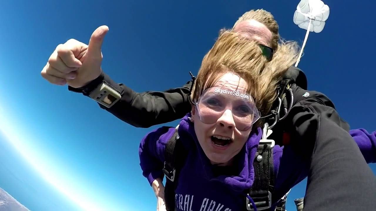 Pam Hyatt SKYDIVES!!! - YouTube
