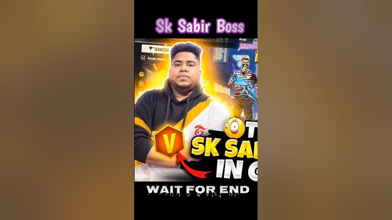 FREE FIRE YOUTUBER 🔥 SK SABIR BOSS FACE REVEAL 😱 // SK SABIR BOSS REAL ...